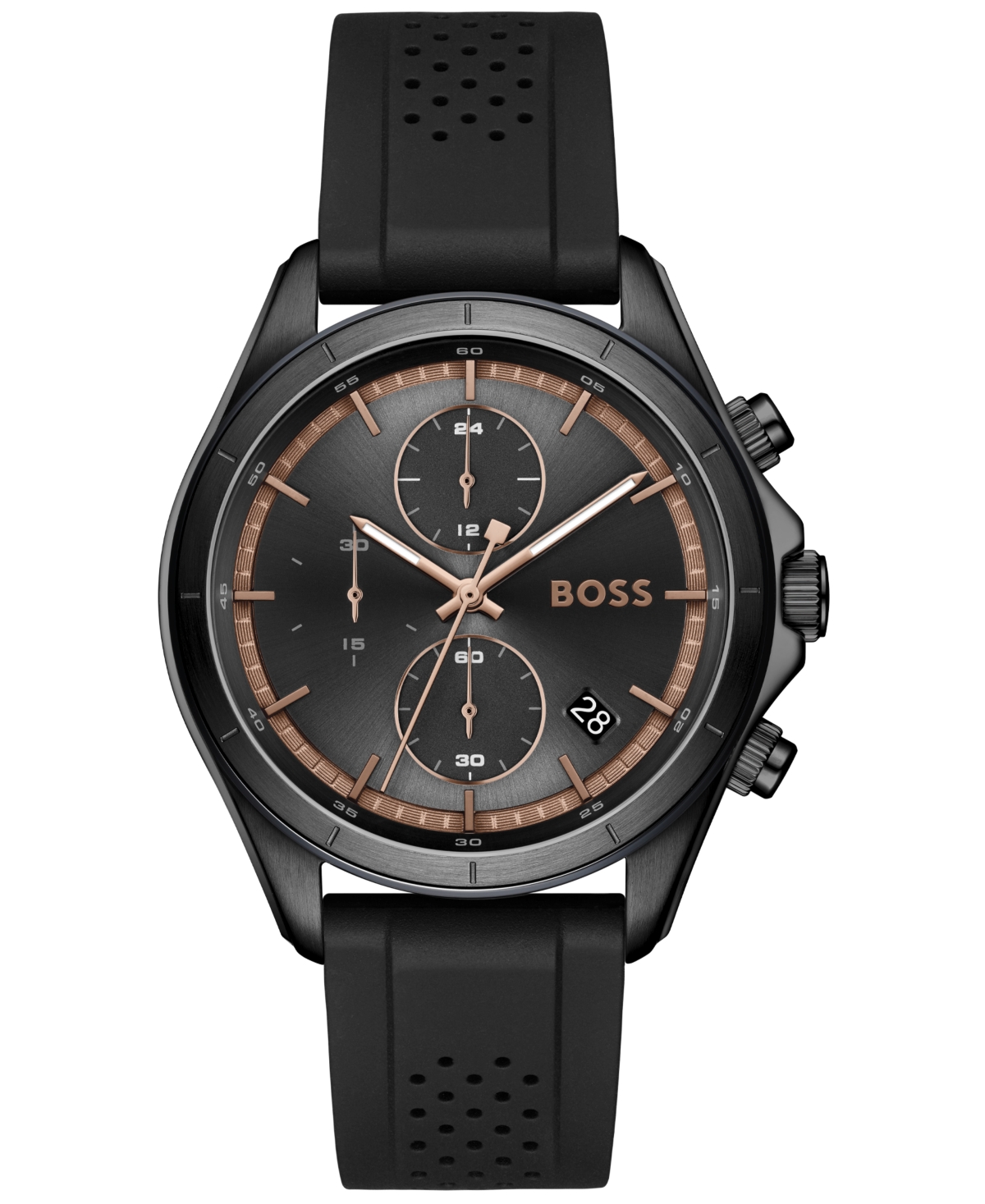 Click here for Hugo Boss Mens Bossletic Quartz Chrono Black & Bro... prices