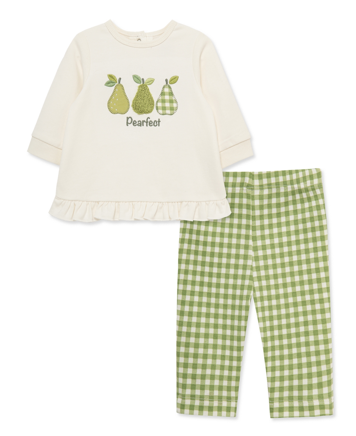 Click here for Little Me Baby Girls Pearfect Graphic Top and Pant... prices