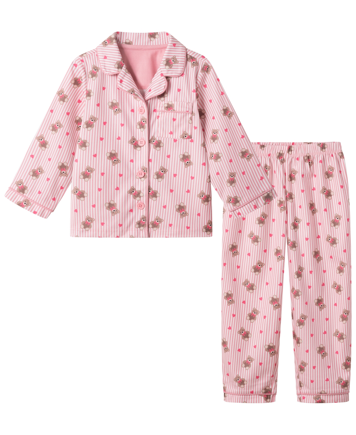 Click here for Andy & Evan Toddler Girls 2T-4T Striped Bear Print... prices