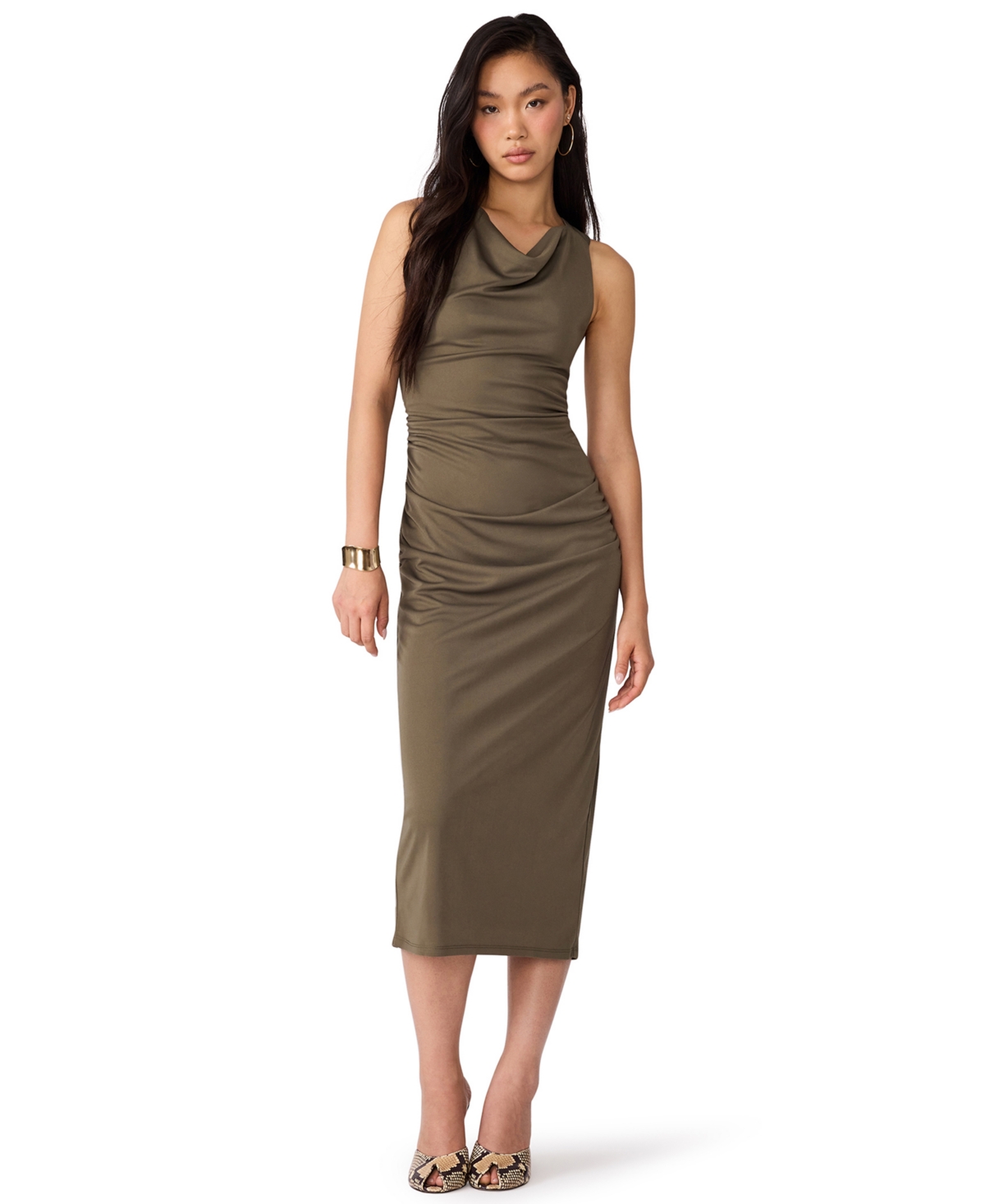 Click here for Steve Madden Womens Issabelle Ruched Body-Con Cowl... prices