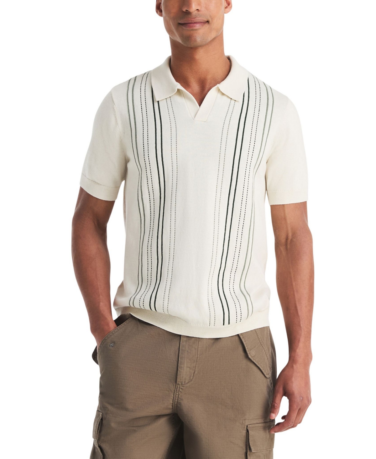Click here for Nautica Mens Performance Jacquard Classic-Fit Polo... prices