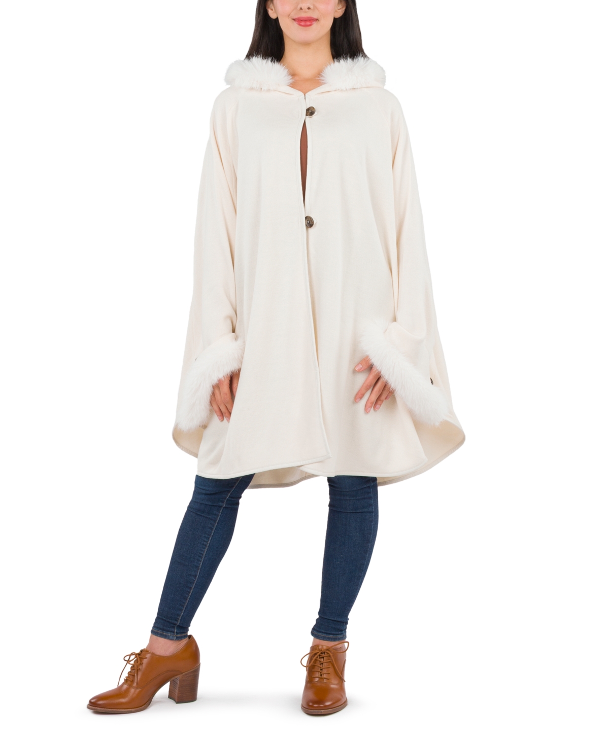 Click here for Patricia Nash Womens Hooded Cape - Ecru prices