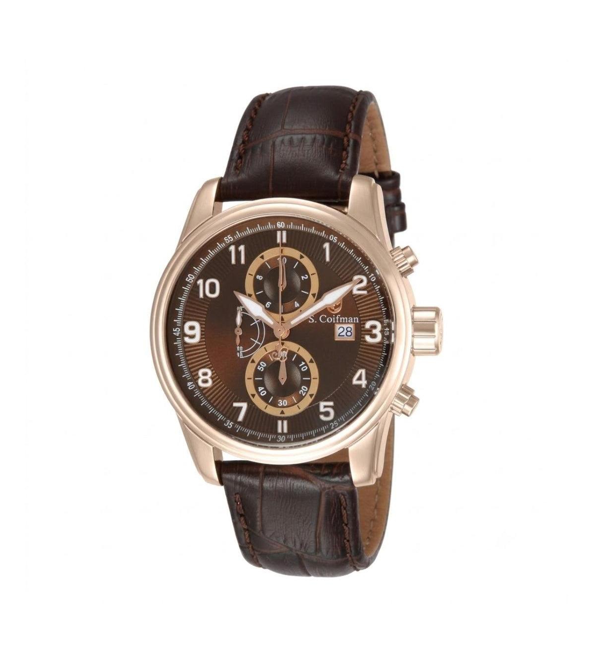 Click here for Invicta S.Coifman Mens Chronograph Dial Leather St... prices