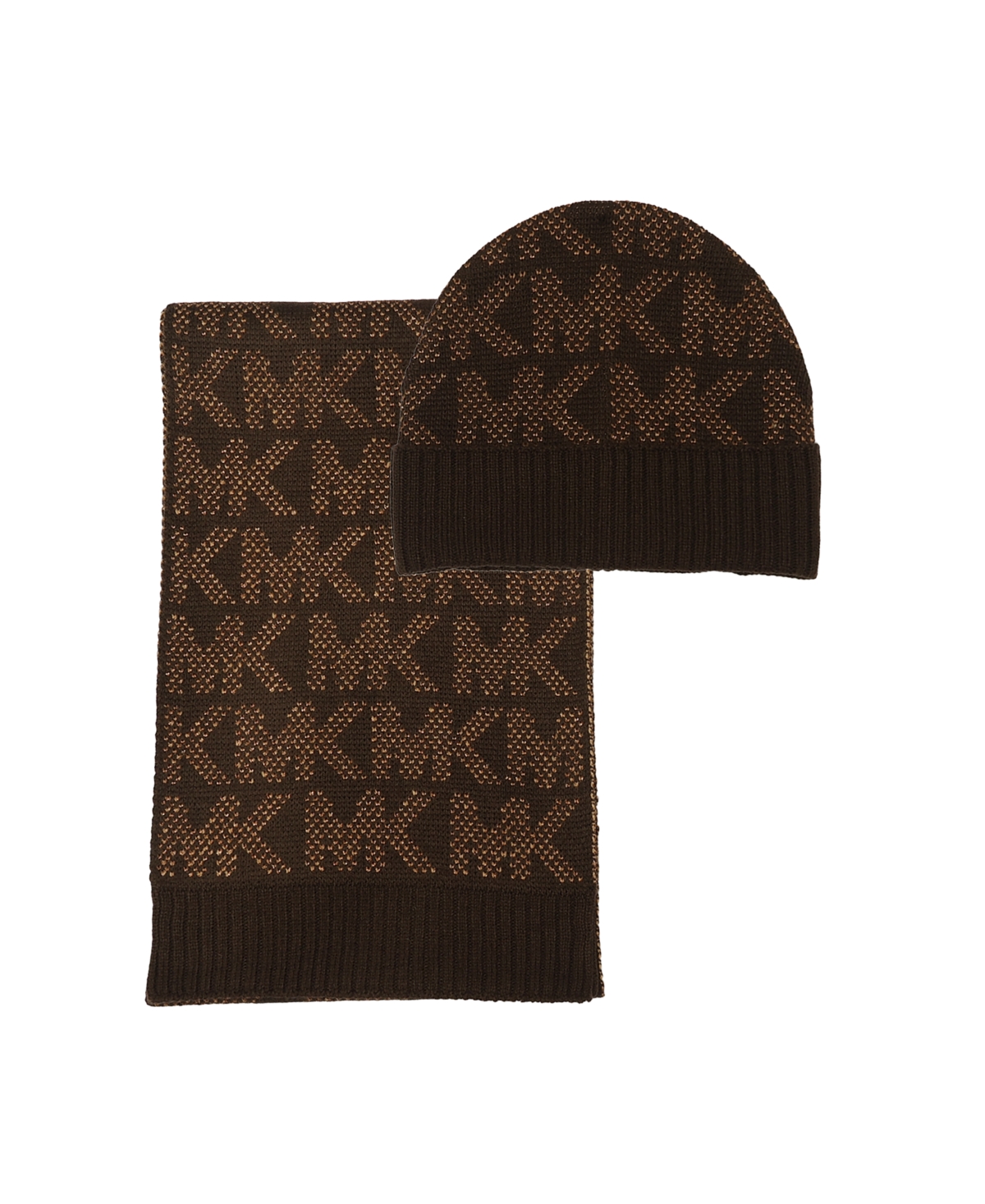 Click here for Michael Michael Kors Metallic Cuff Hat & Scarf  2-... prices