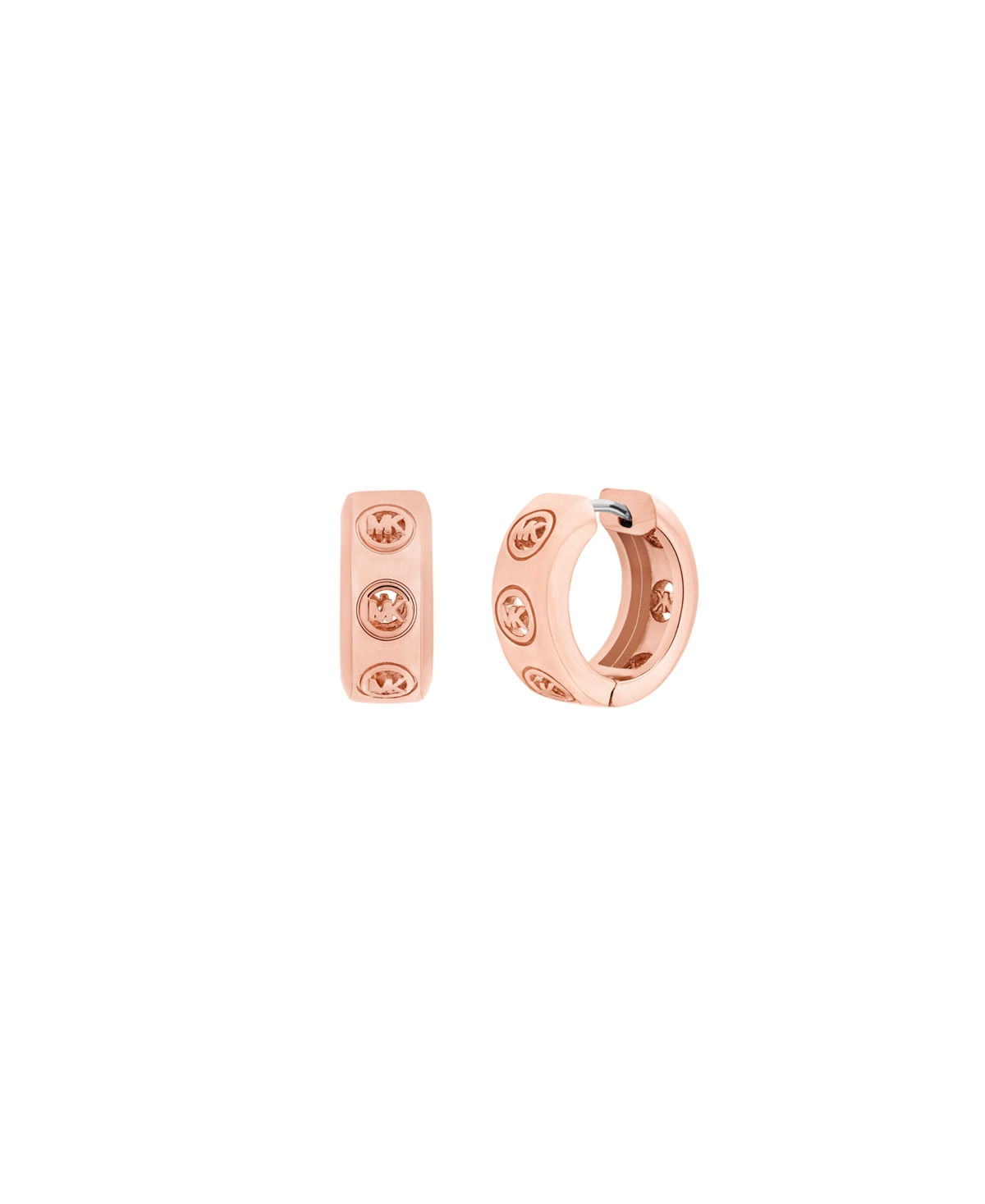 Click here for Michael Kors Logo Huggie Earrings - Rose Gold prices