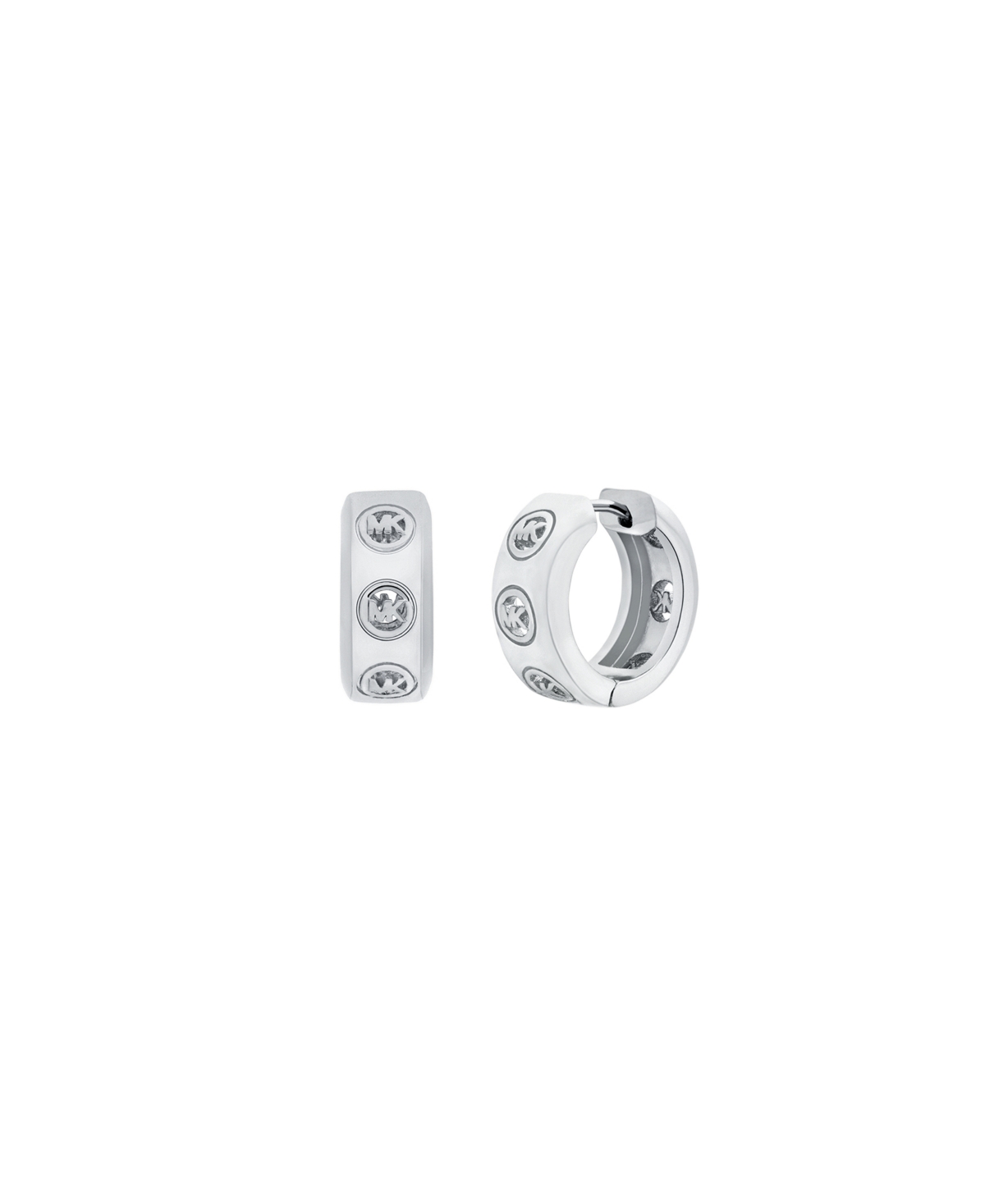 Click here for Michael Kors Logo Huggie Earrings - Silver prices