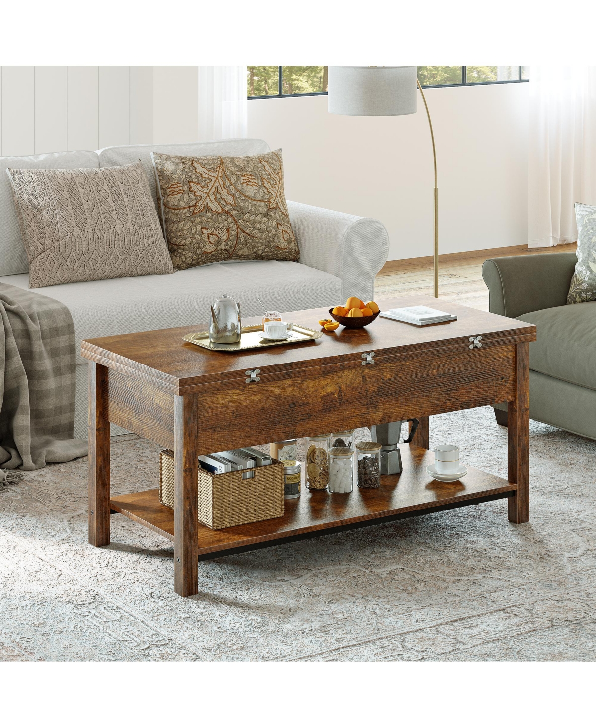 Click here for Hausource Lift Top Coffee Table with Dual Lift Top... prices