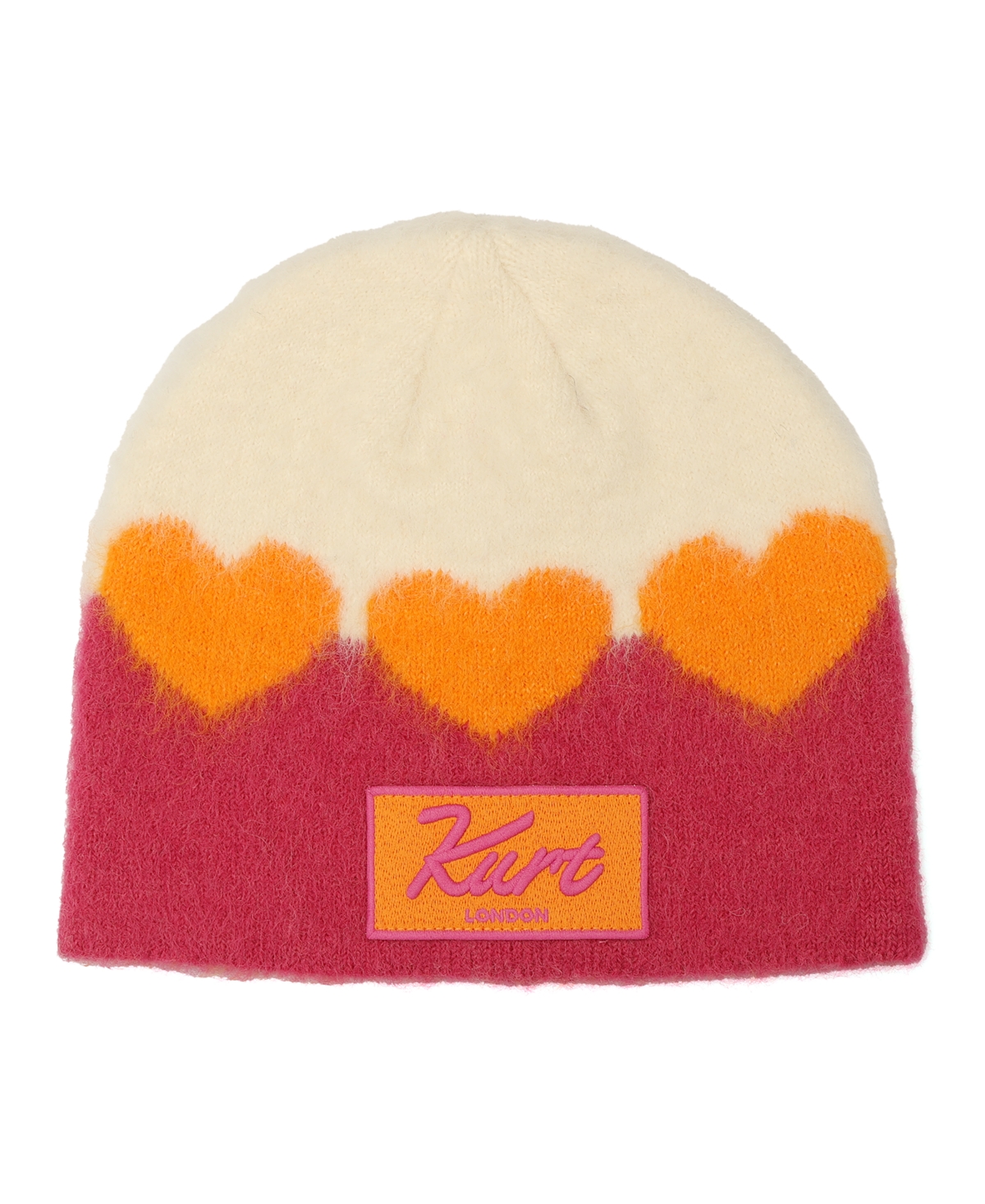 Click here for Kurt Geiger Heart Jacquard Knit Beanie Hat - Fuchs... prices