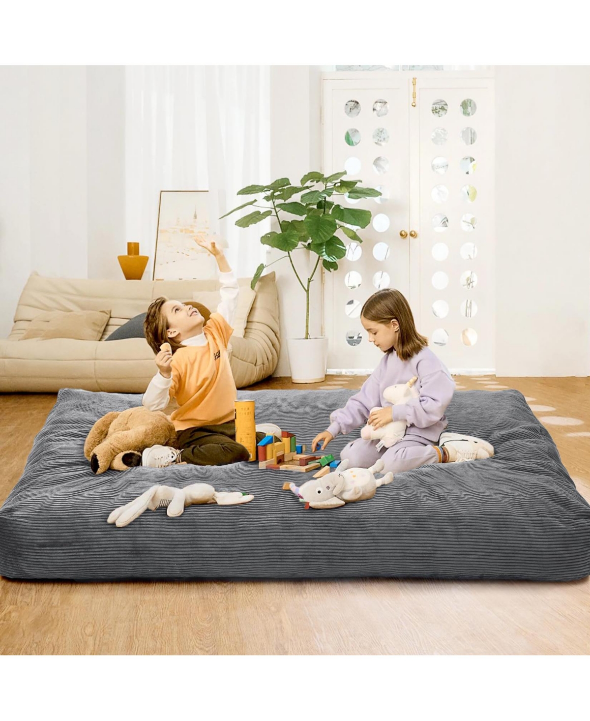 Click here for gaomon 2-in-1 Convertible Corduroy Bean Bag Chair... prices