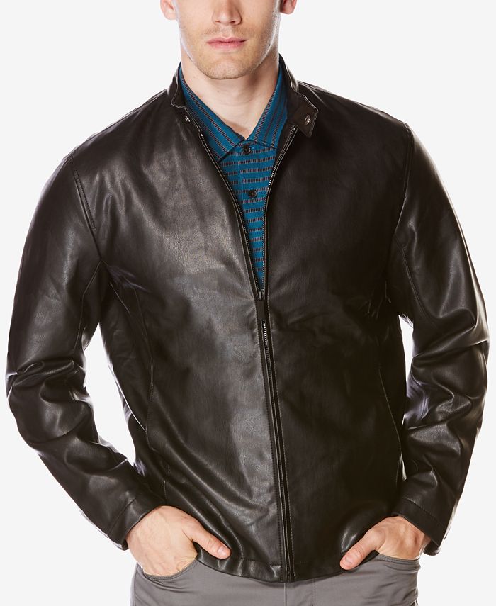 Perry Ellis Men's Snap-Tab Bomber Jacket - Macy's