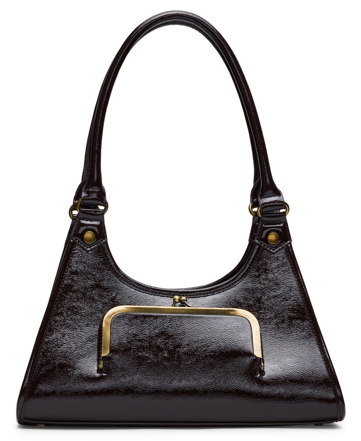 Click here for Steve Madden Vali Medium Shoulder Handbag - Chocol... prices