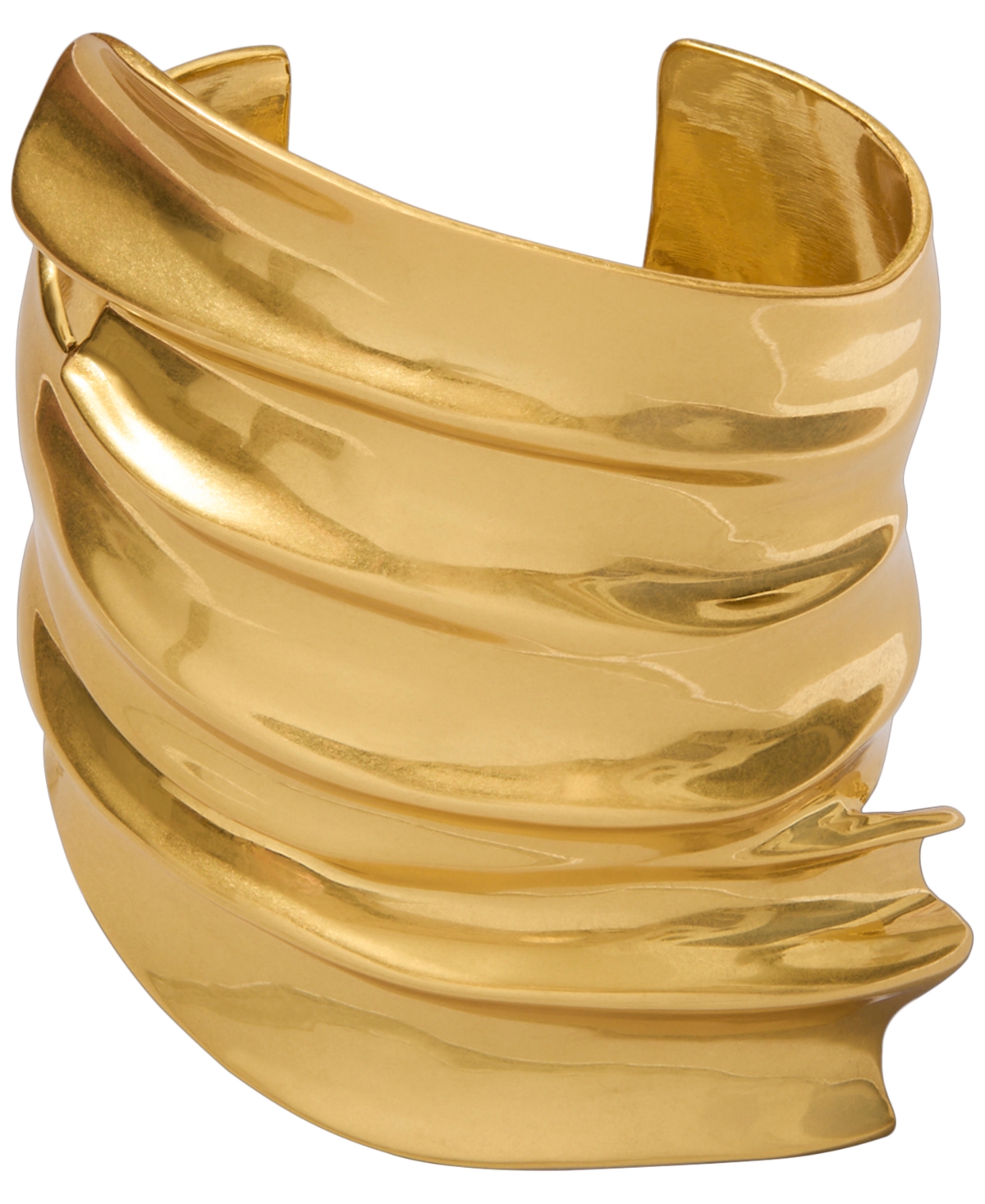 Click here for Donna Karan New York Gold-Plated Wide Folded Metal... prices