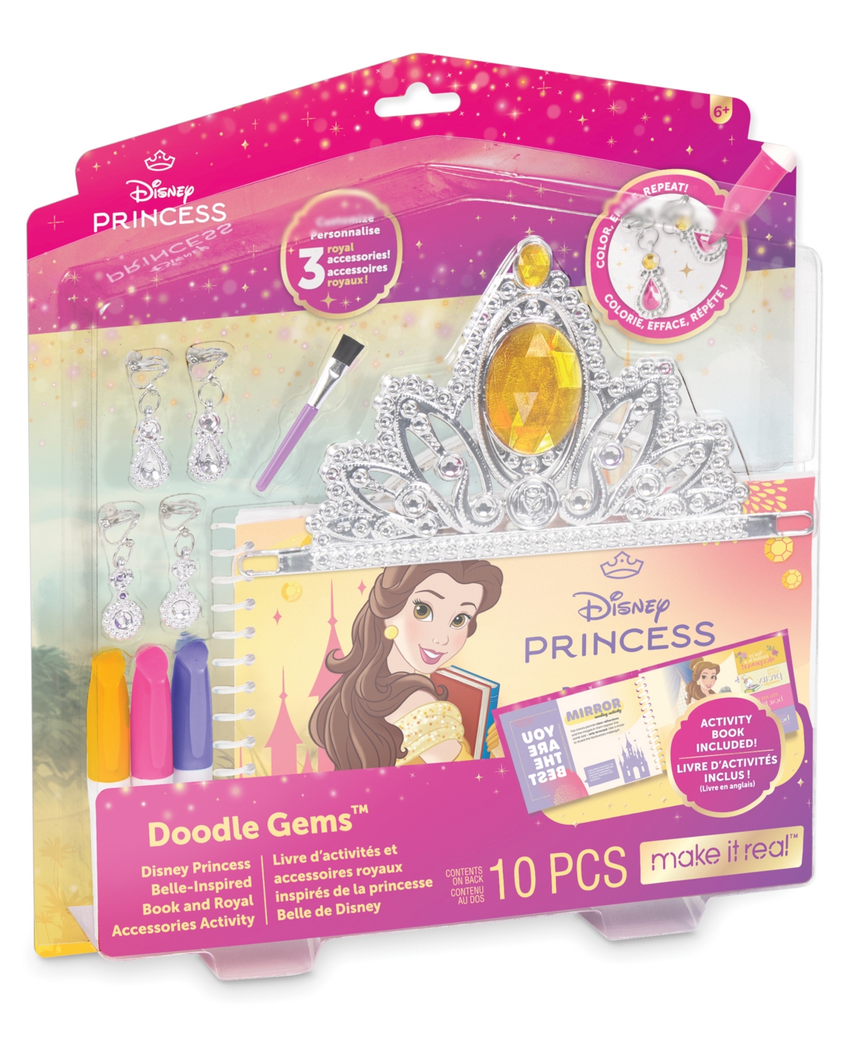 Click here for Make It Real Doodle Gems Disney Princess Belle-Ins... prices