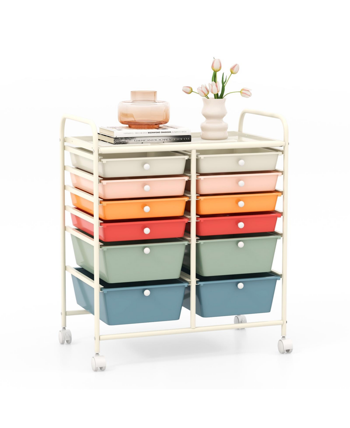Click here for Mecale 12-Drawer Rolling Craft Storage Cart - Deep... prices