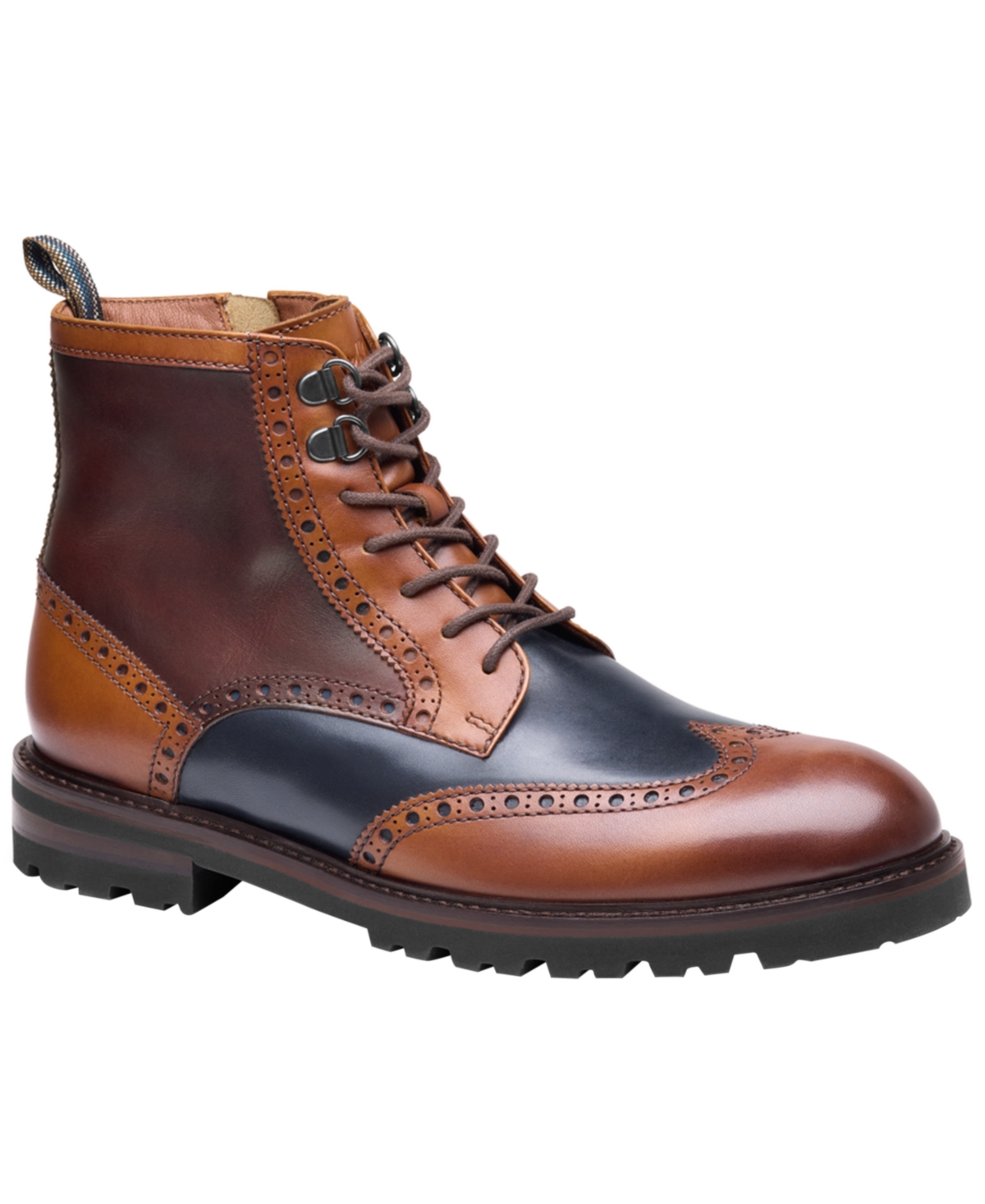 Click here for Johnston & Murphy Mens Britton Wingtip Boots - Tan... prices