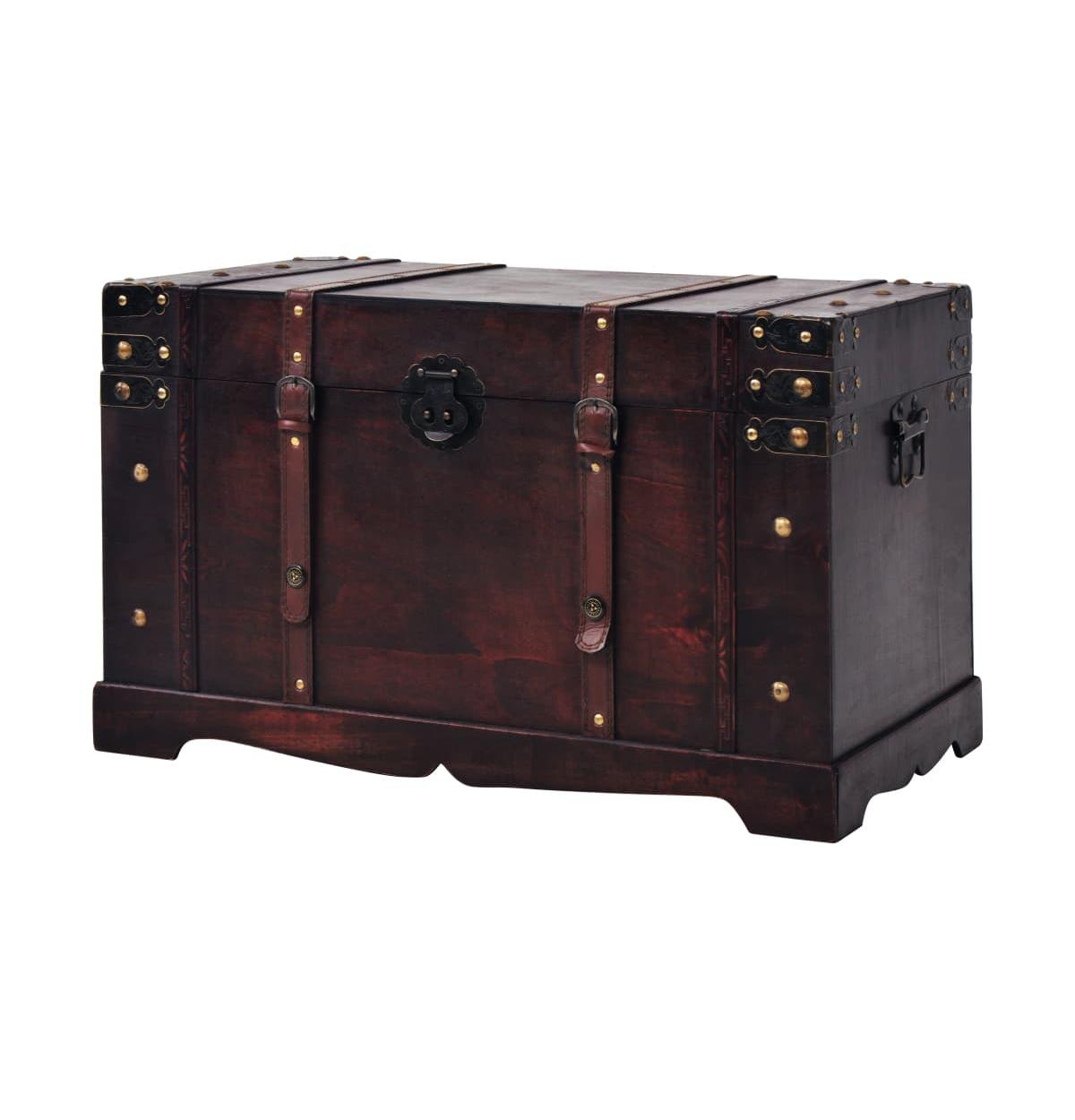 Click here for vidaXL Vintage Treasure Chest Wood 26.0x15.0x15.7 prices