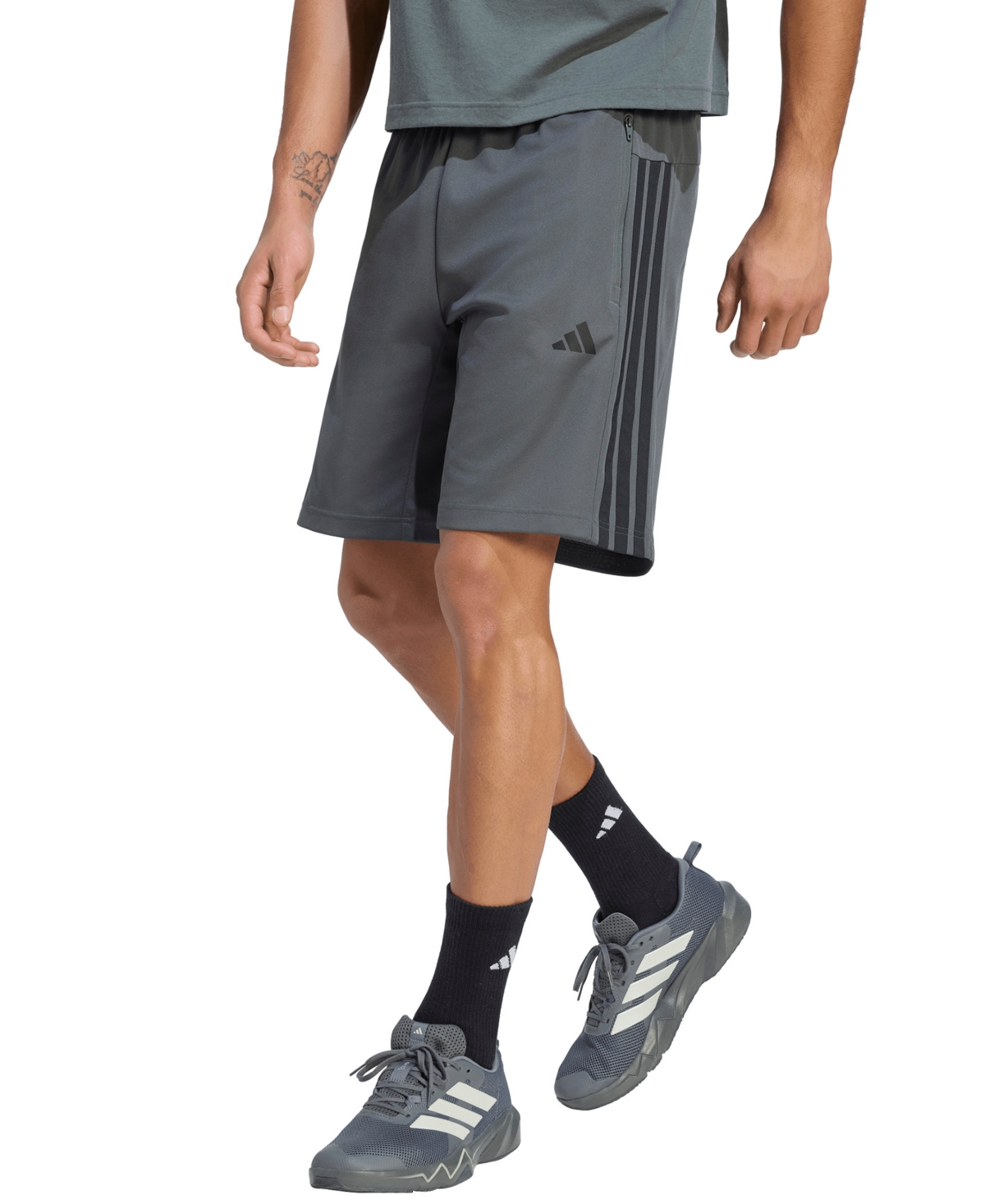 Click here for adidas Mens Workout Essentials Base 3-Stripes Shor... prices