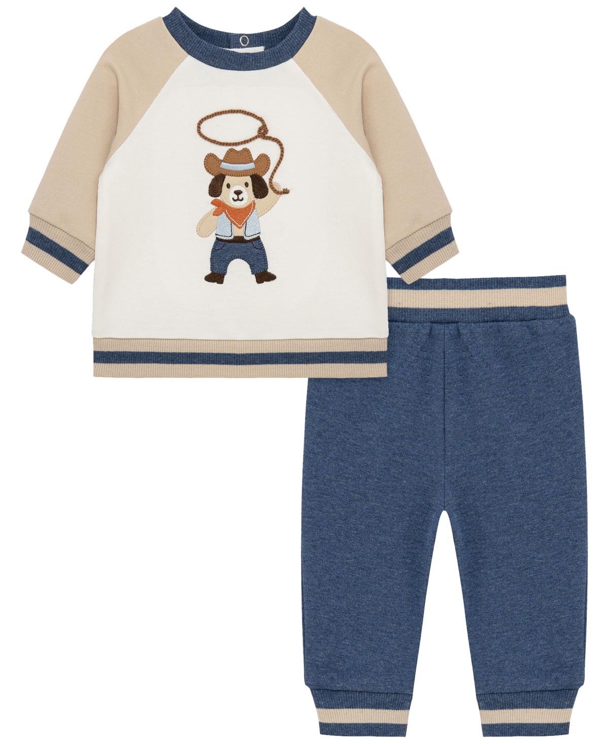 Click here for Little Me Baby Boys Western Pup Active Crewneck Sw... prices