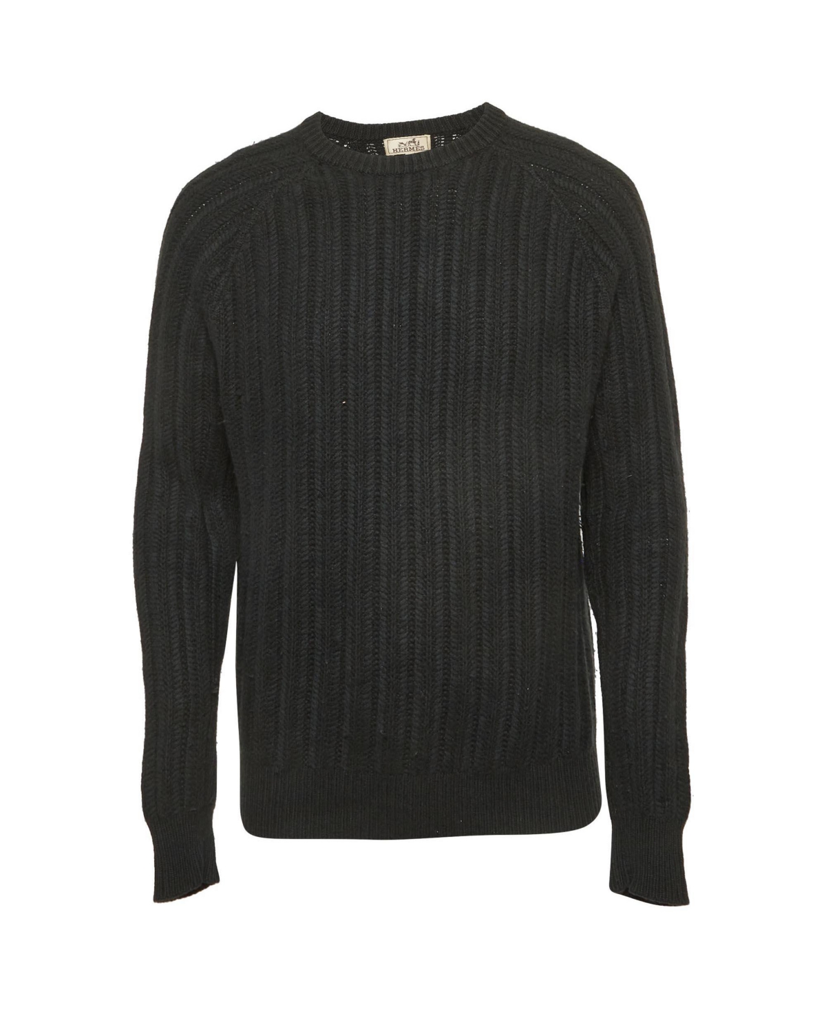 Click here for Pre-Owned Hermes Mens Cashmere Rib Knit Crewneck S... prices