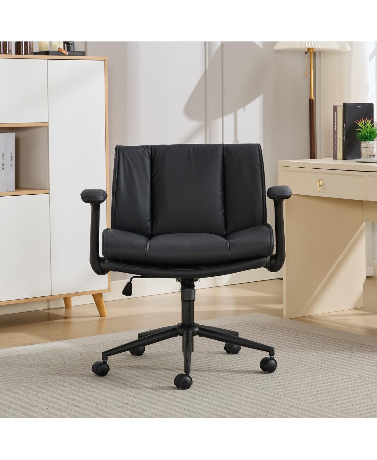 Click here for Maison Boucle Cross-Legged Office Chair on Wheels... prices