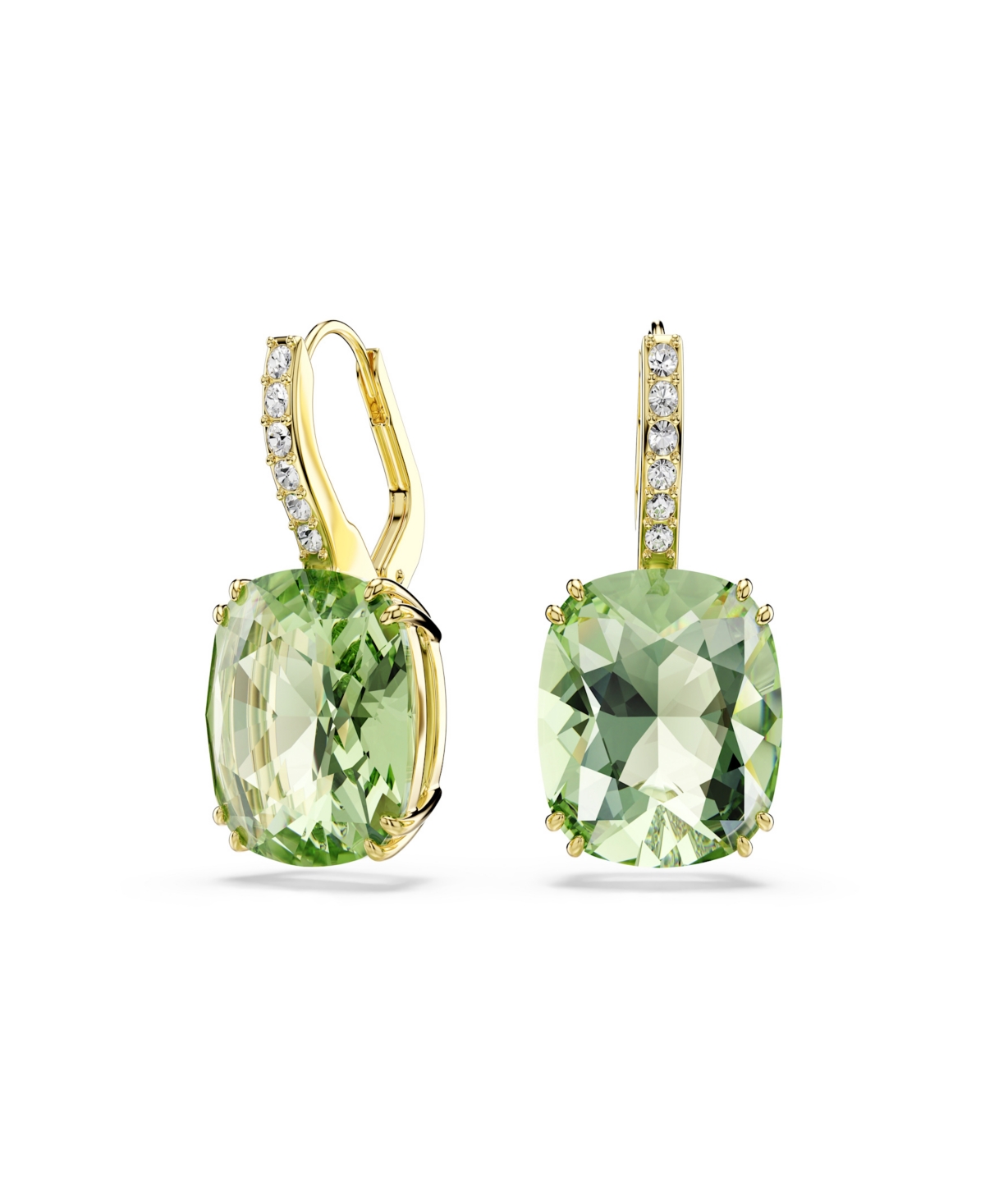Click here for Swarovski Gold-Tone Plated Blue Crystal Earrings -... prices