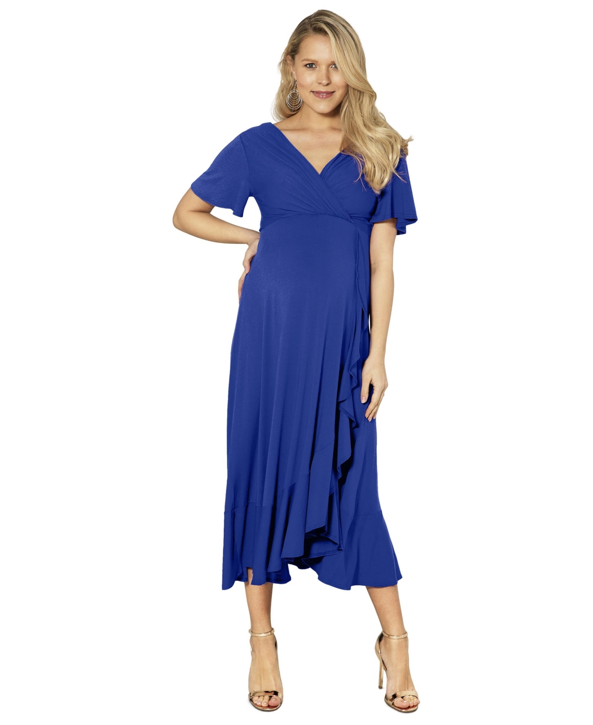 Click here for Tiffany Rose Maternity Waterfall Midi Maternity Dr... prices