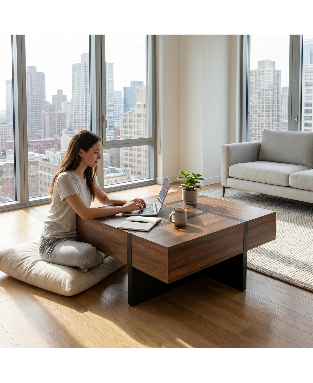 Click here for Mid-Century Modern Expandable Coffee Table with Sl... prices