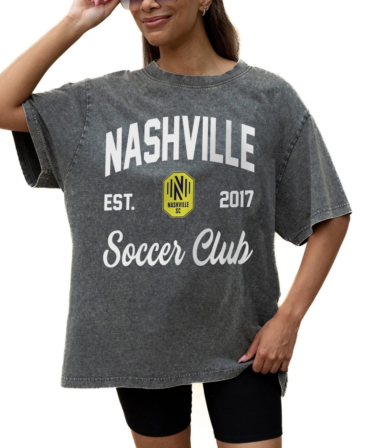Click here for Gameday Couture Womens Gray Nashville Sc Tackle Ti... prices