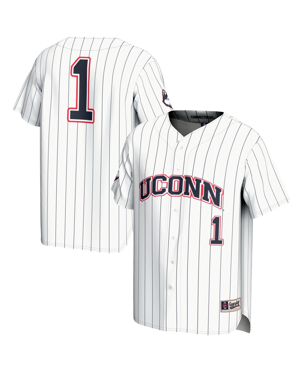 Click here for Gameday Greats Mens and Womens 1 White UConn Huski... prices