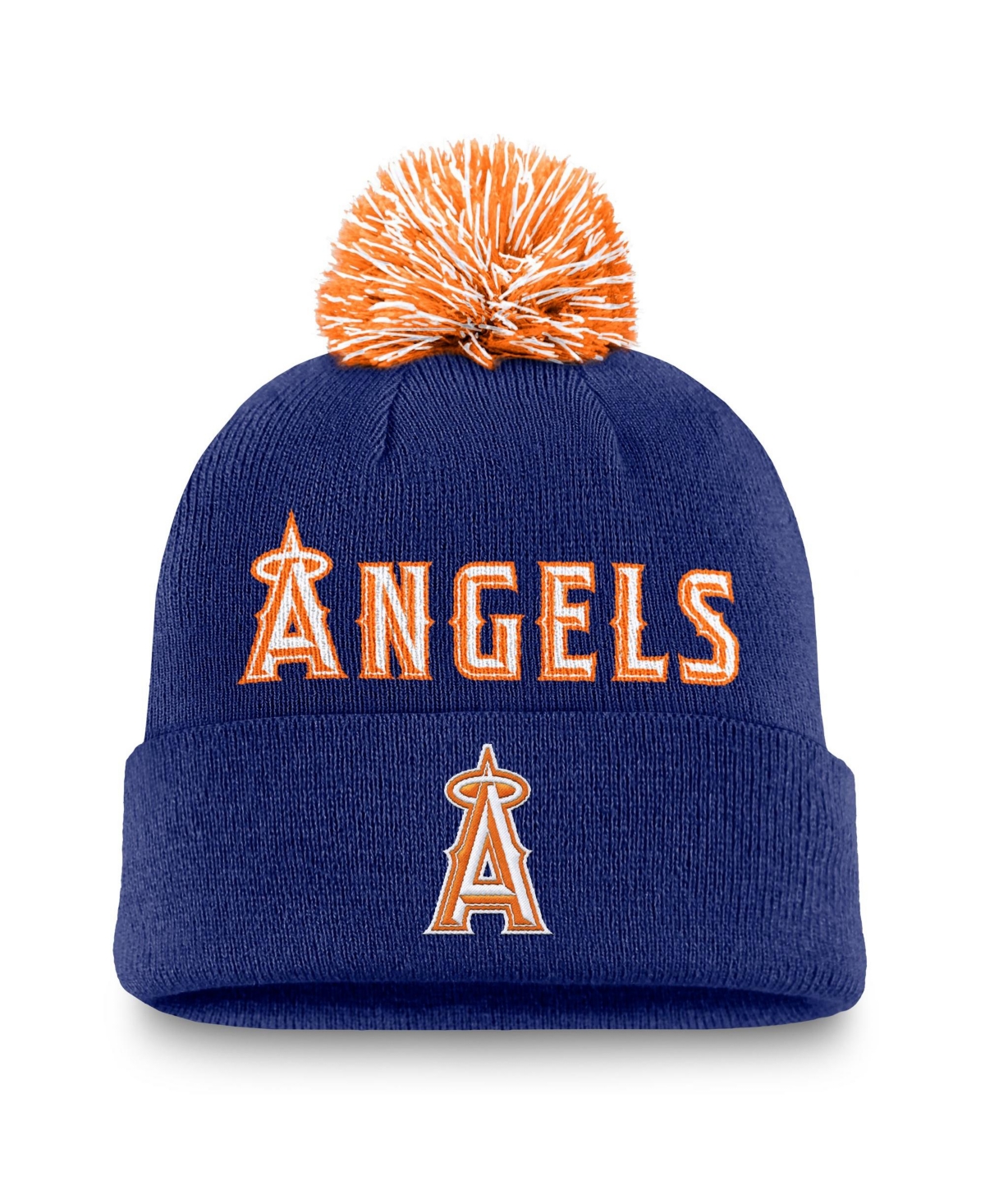 Click here for Nike Mens Royal Los Angeles Angels Peak Cuffed Pom... prices