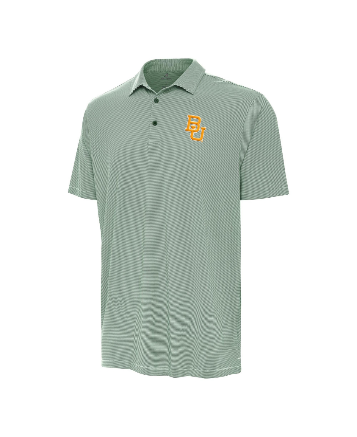 Click here for Antigua Mens Green/White Baylor Bears Twine Polo S... prices