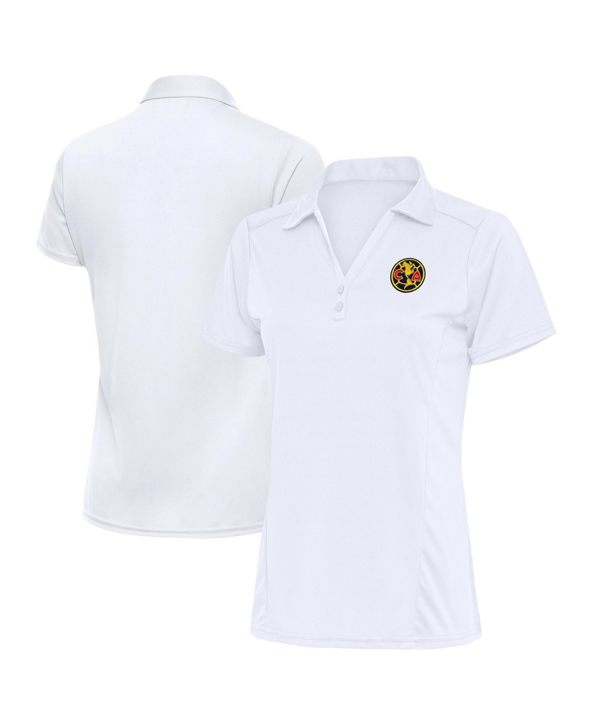 Click here for Antigua Womens White Club America Statement Polo S... prices