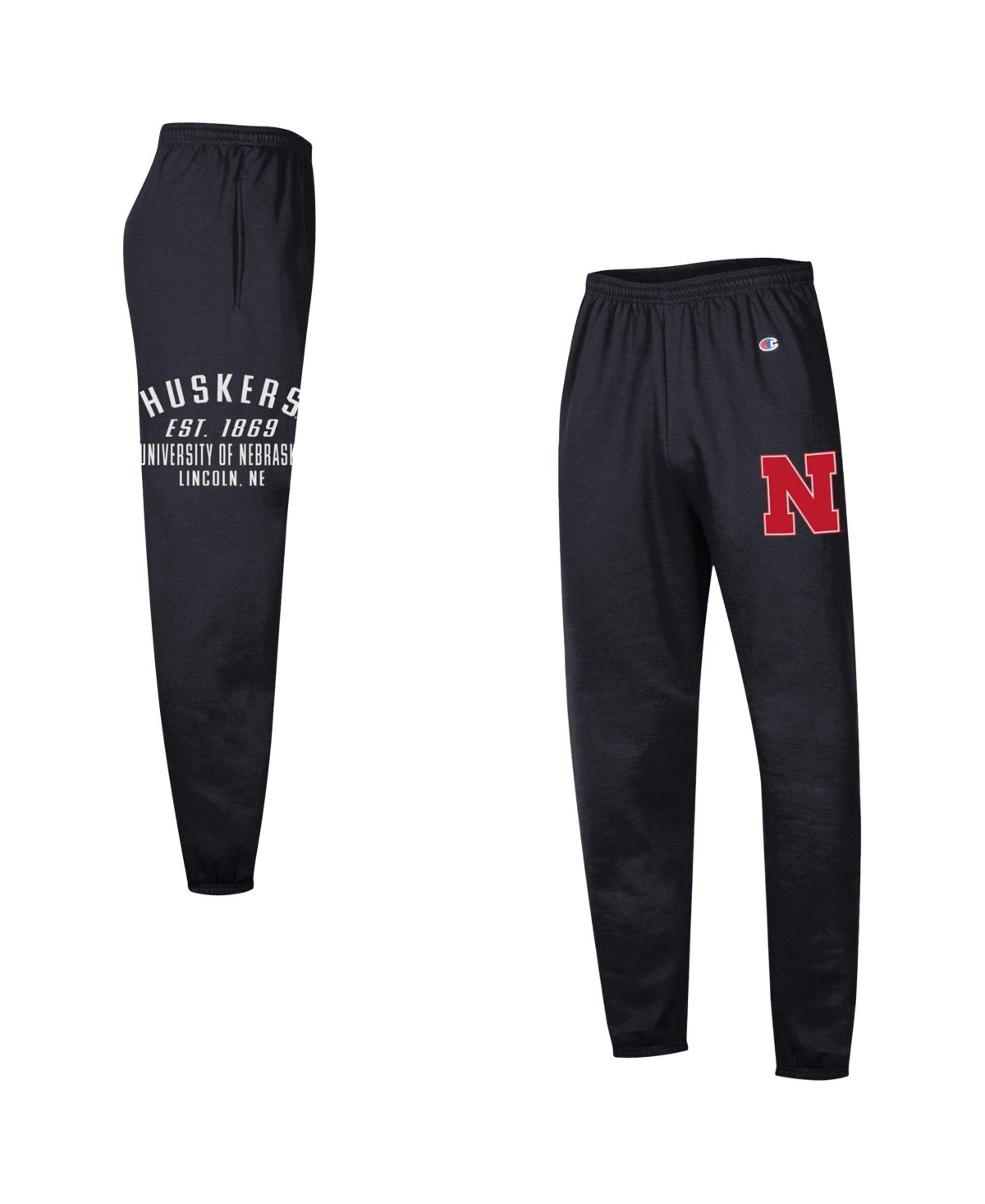 Click here for Champion Mens Black Nebraska Huskers Powerblend Ba... prices