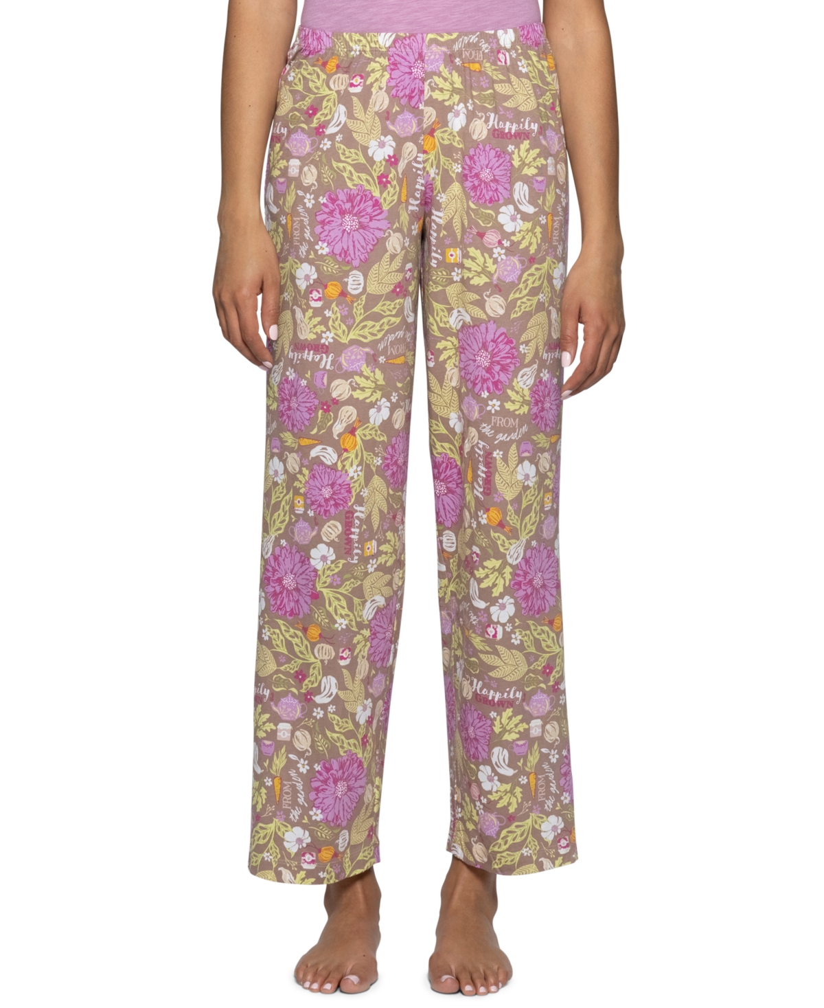 Click here for Hue Womens Harvest Floral Pull-On Relaxed-Fit Loun... prices