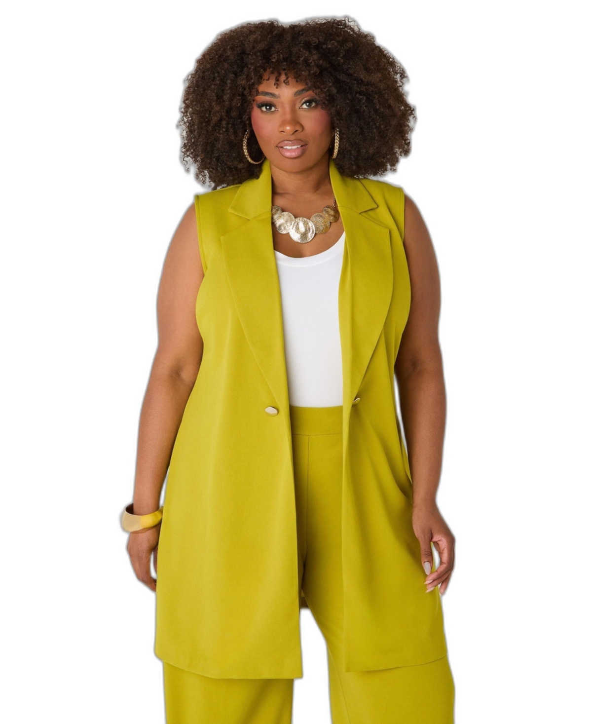 Click here for Ashley Stewart Plus Size Button-Embellished Open-F... prices