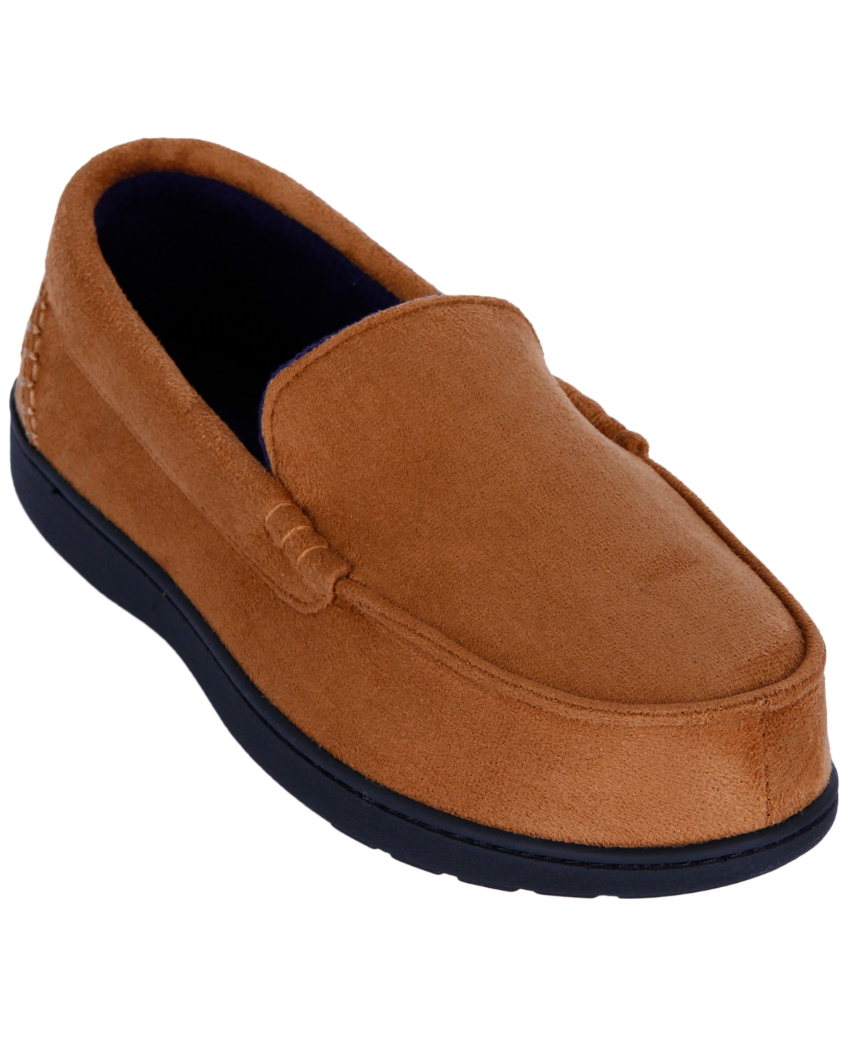 Click here for Isotoner Mens Faux Suede Moccasin Slippers - Tan prices