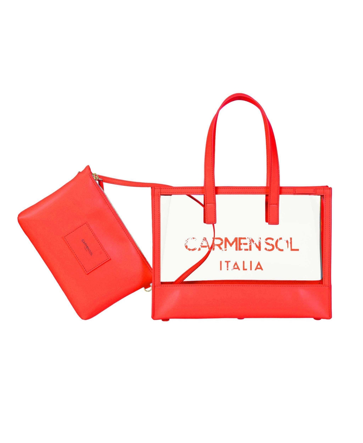 Click here for Carmen Sol Womens Venezia Clear Mini Tote Clear -... prices
