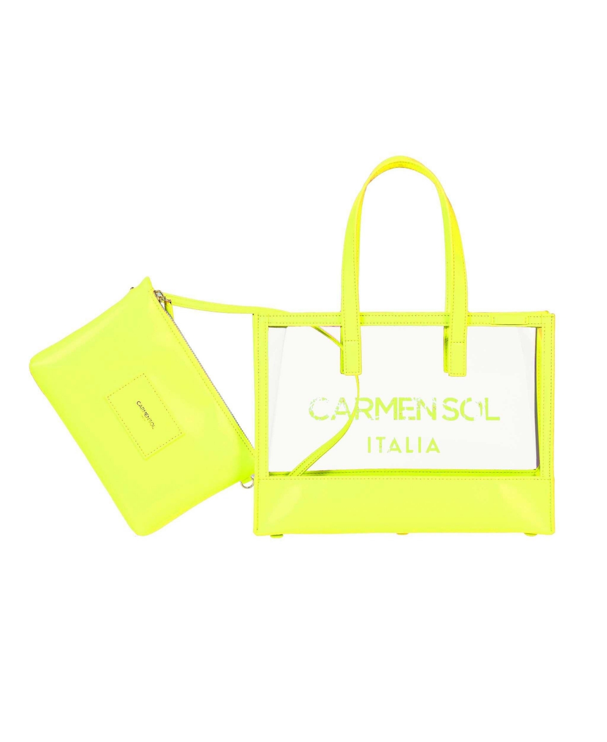 Click here for Carmen Sol Womens Venezia Clear Mini Tote Clear -... prices