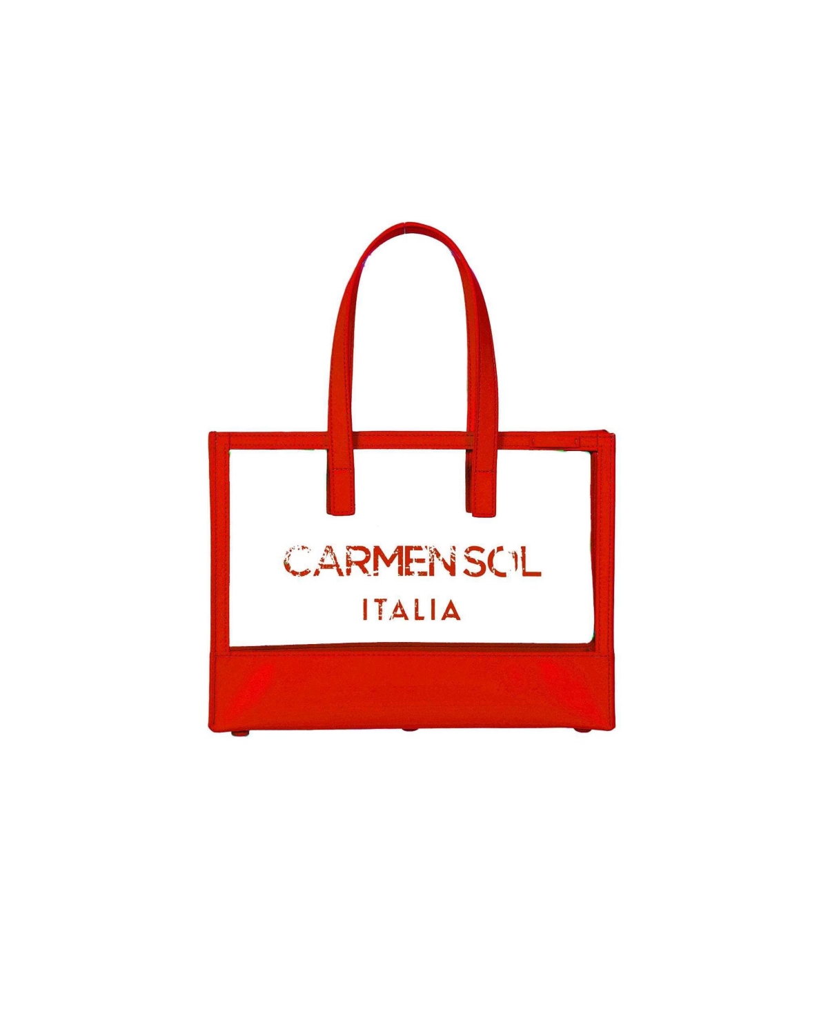 Click here for Carmen Sol Womens Venezia Clear Mini Tote Clear -... prices