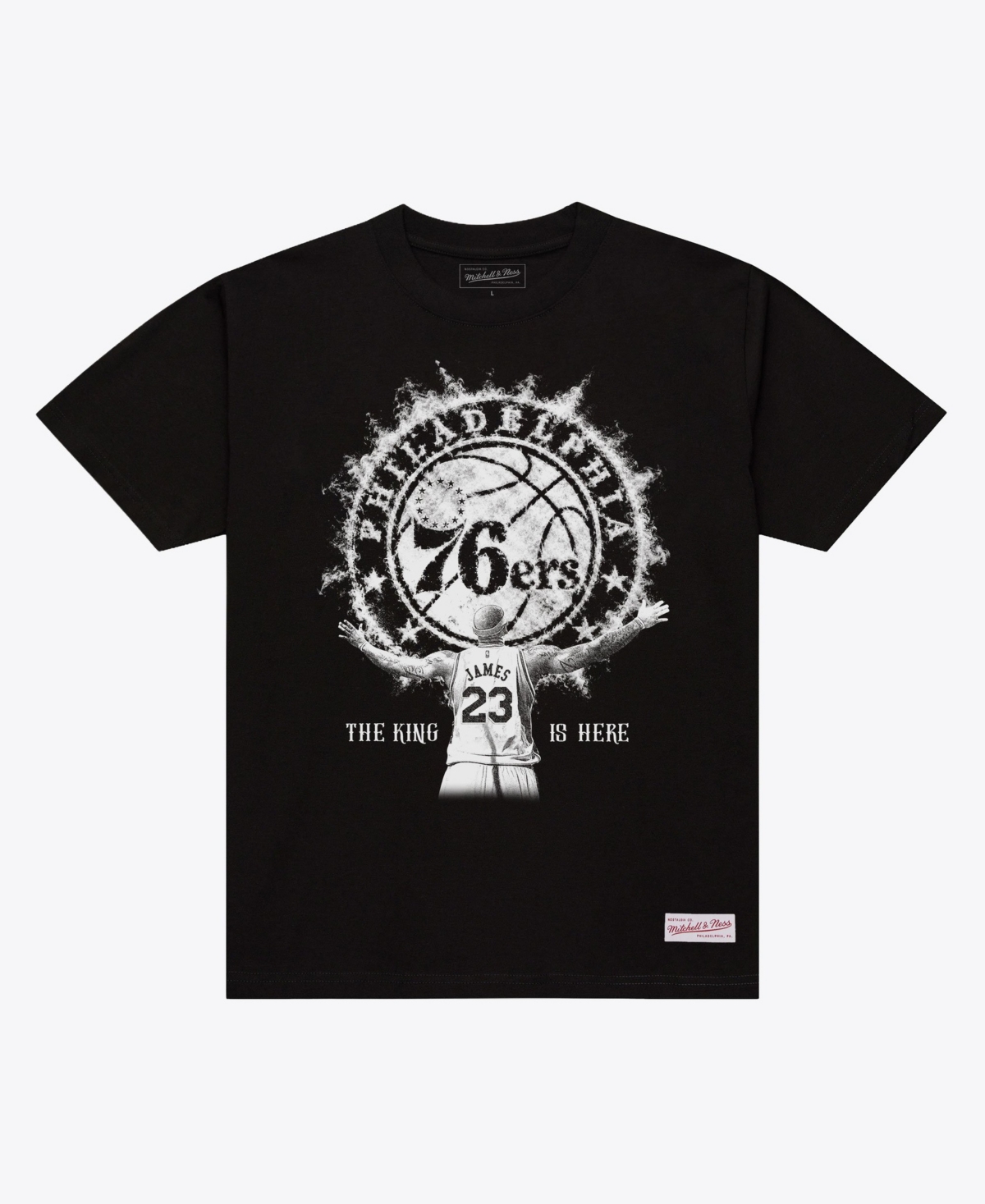 Click here for Mitchell & Ness Mens LeBron James Black Philadelph... prices
