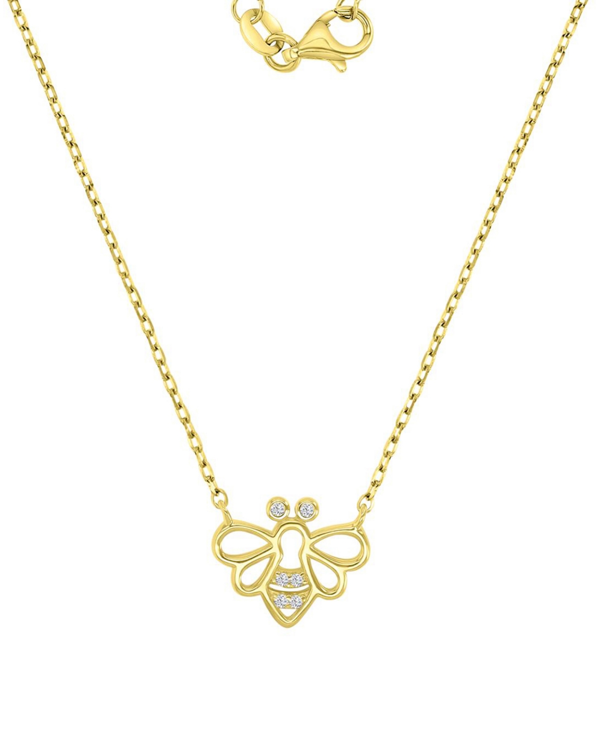 Click here for Macys 14k Gold Over Sterling Silver Cubic Zirconia... prices