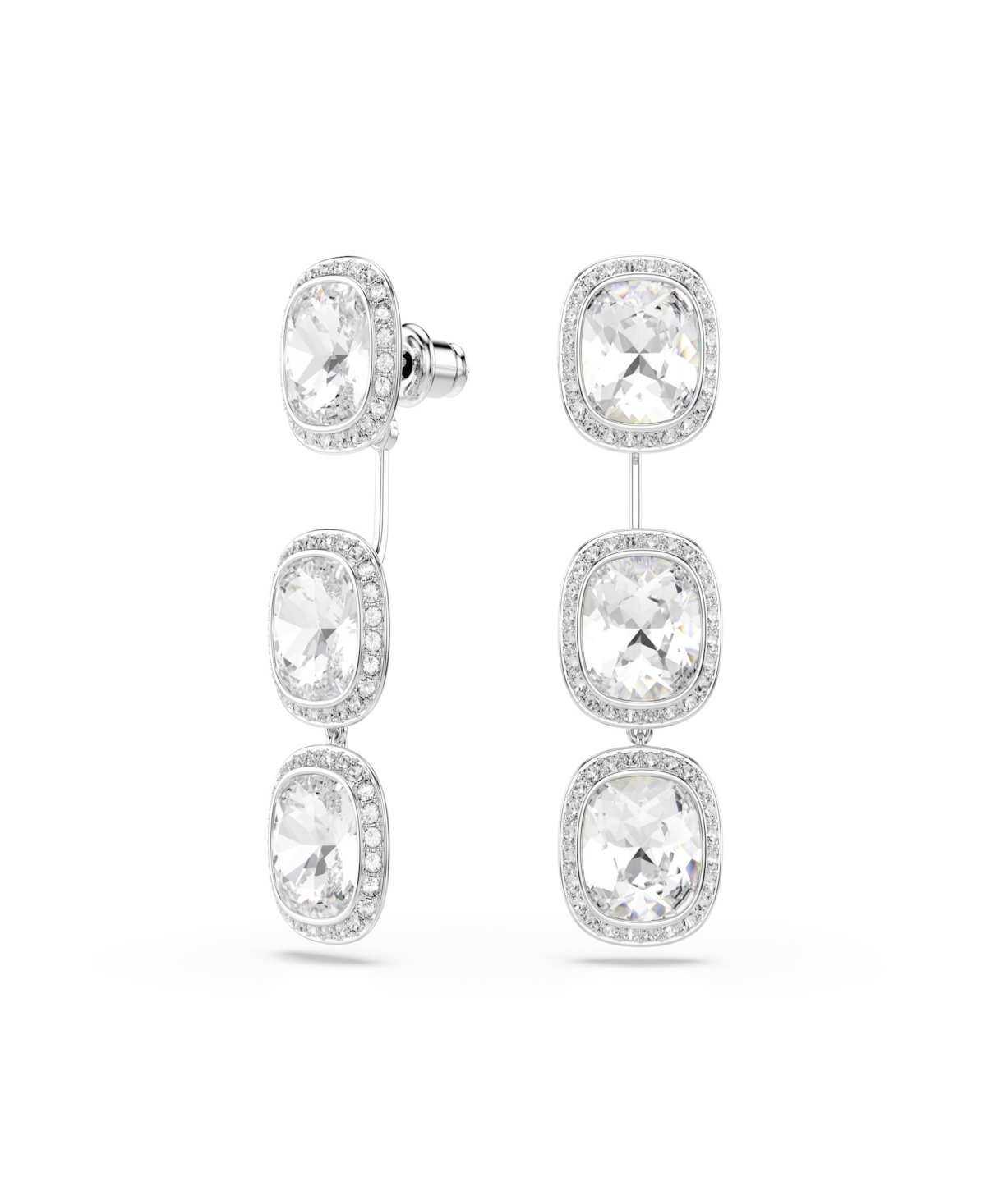 Click here for Swarovski Sterling Silver-Plated White Crystals Ea... prices