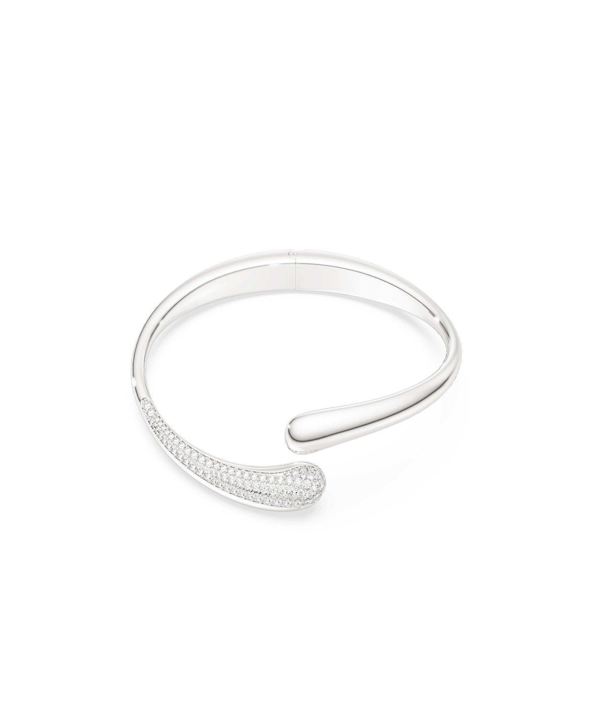Click here for Swarovski Sterling Silver-Plated White Crystals Br... prices
