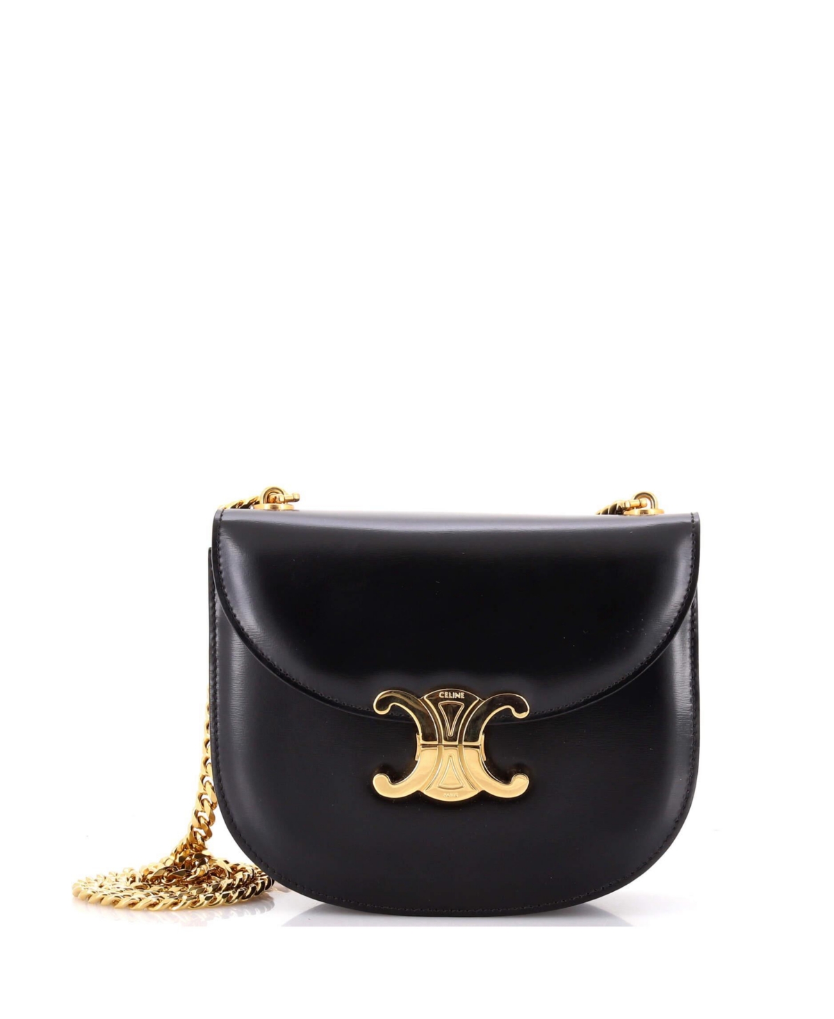 Click here for Pre-Owned Celine Triomphe Besace Clea Chain Flap B... prices
