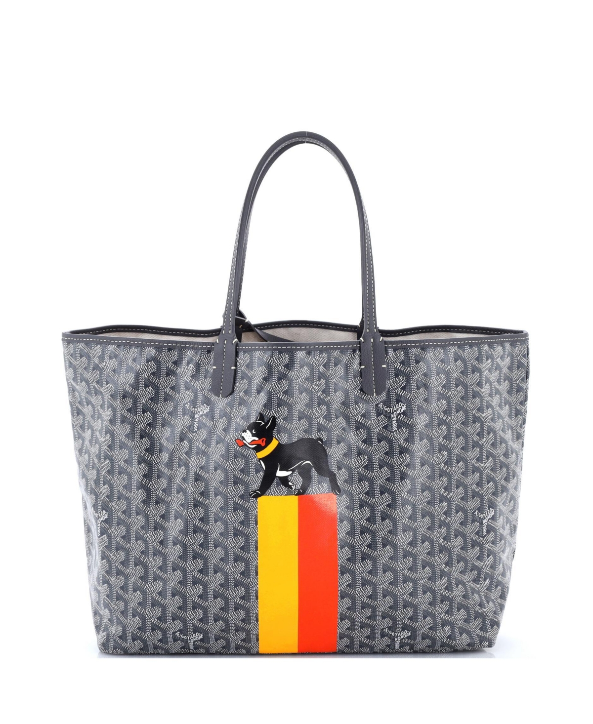 Click here for Pre-Owned Goyard Pm Saint Louis Tote Printed Coate... prices