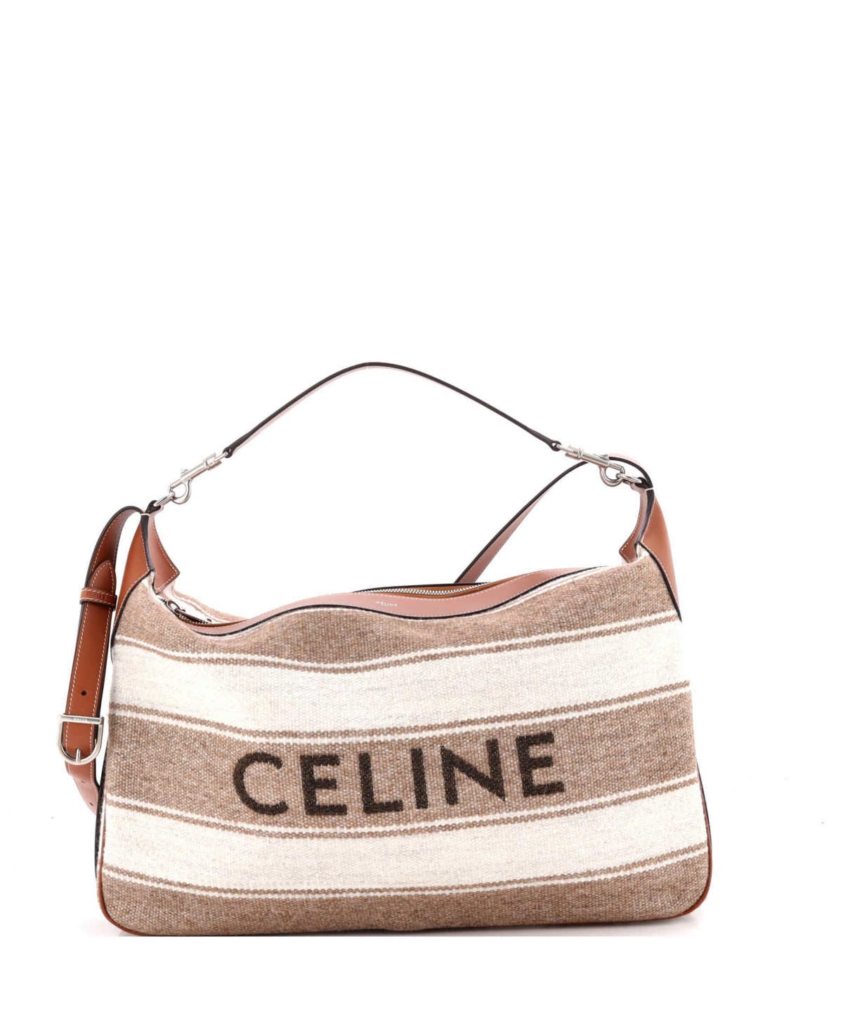 Click here for Pre-Owned Celine Large Romy Shoulder Bag Striped C... prices