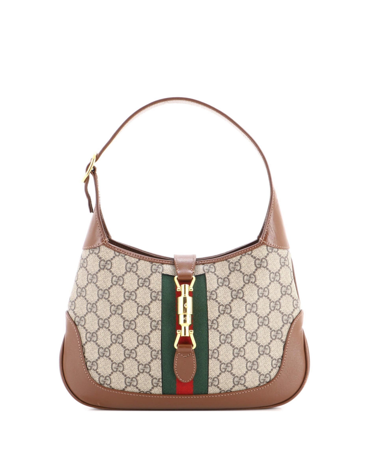 Click here for Pre-Owned Gucci Small Jackie 1961 Hobo Gg Coated C... prices