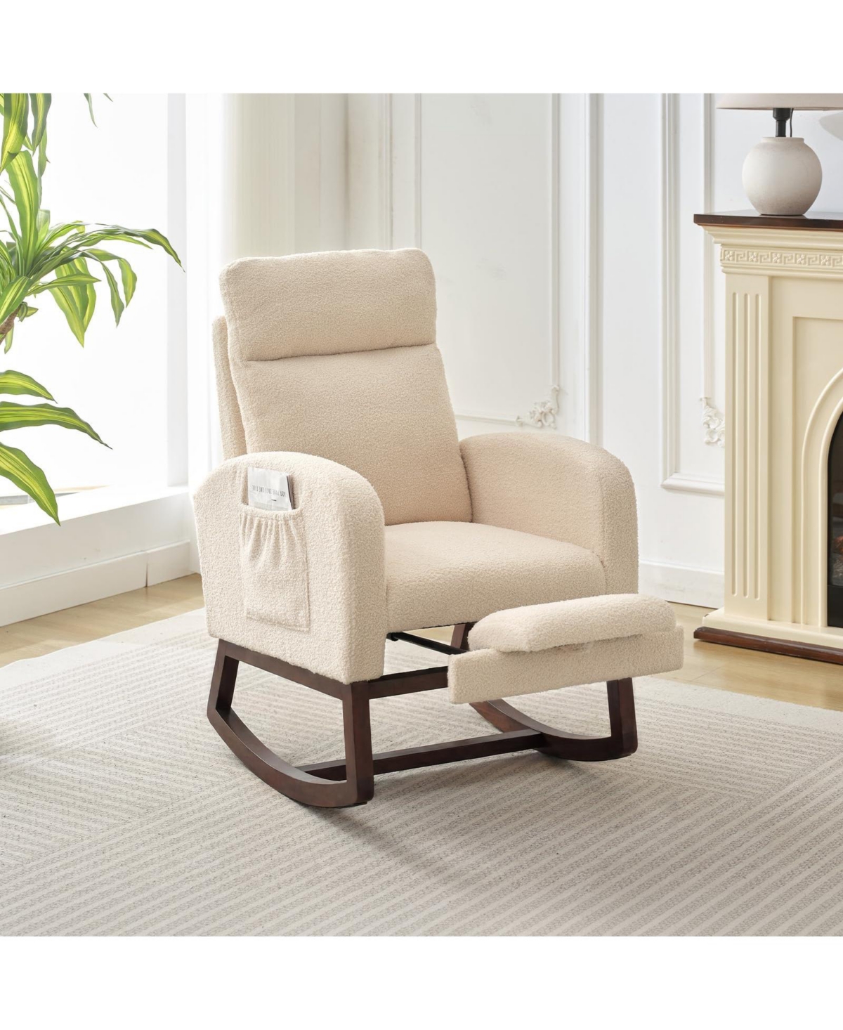 Click here for Nursery Glider Rocking Chair with Adjustable High... prices