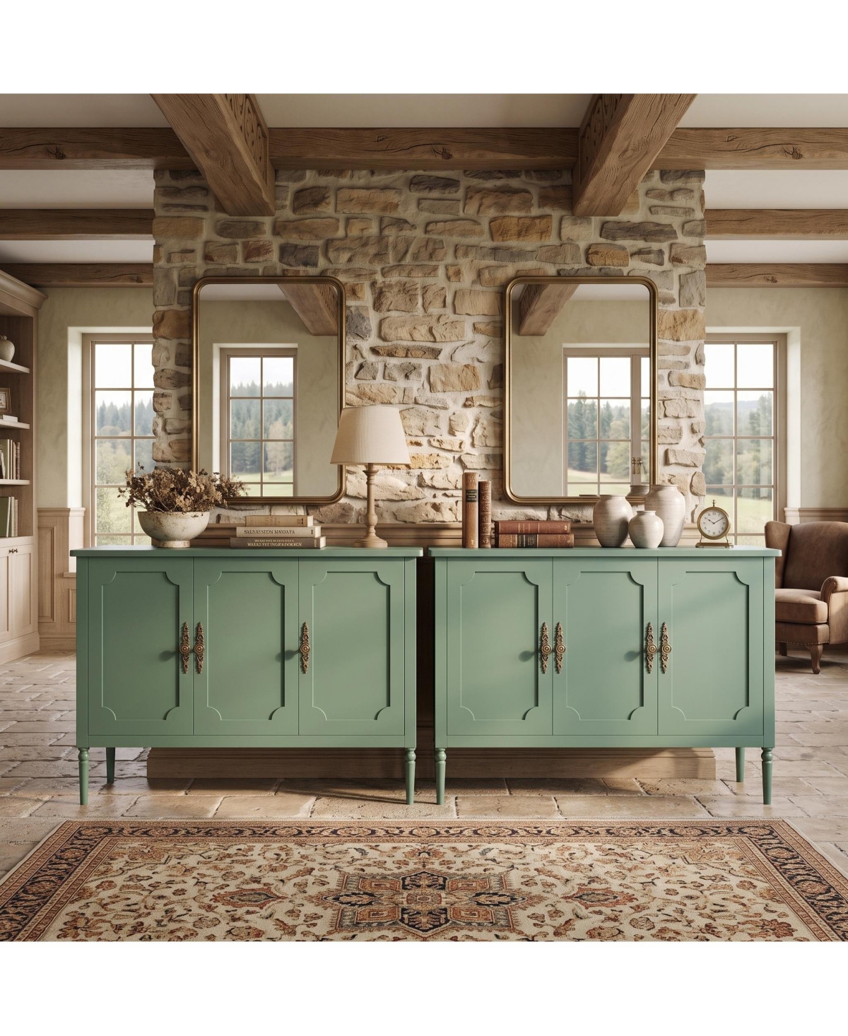Click here for 2 Set of 59 in Buffet Sideboard Cabinet with Stora... prices