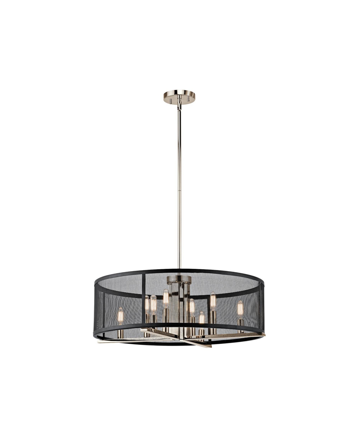 Click here for Kichler Titus 25 Wide Polished Nickel Pendant Ligh... prices